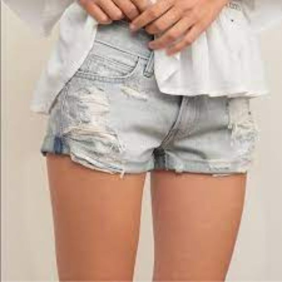 Abercrombie & Fitch | Shorts | Abercrombie Fitch Low Rise Destroyed ...